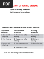 Bord & Pillar Method | PDF | Coal Mining | Mining