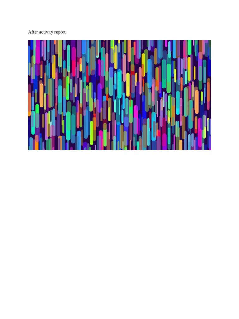 After Activity Report | PDF