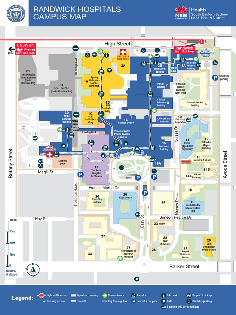 Randwick Hospitals Campus Map | PDF | Health Care | Medicine