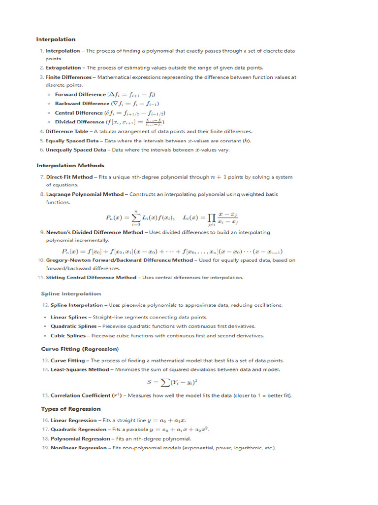 Numsol Terms and Concepts | PDF | Finite Difference | Numerical Analysis