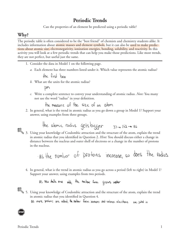 Understanding Periodic Trends in Chemistry | PDF | Atoms | Chemical Bond