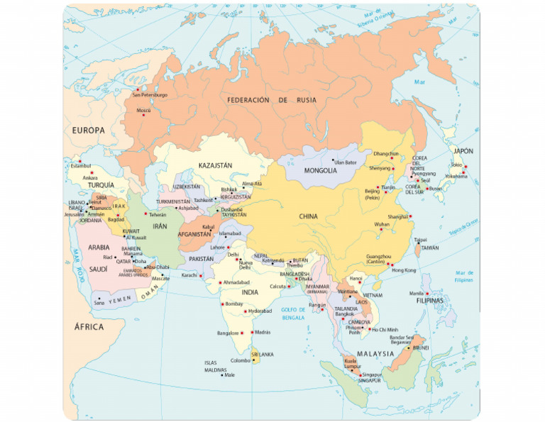 Mapa Político de Asia-01 | PDF