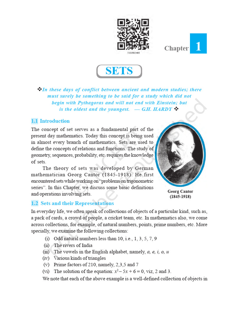 Class 11 Ncert Maths ch-1 Highlighted | PDF | Numbers | Subset