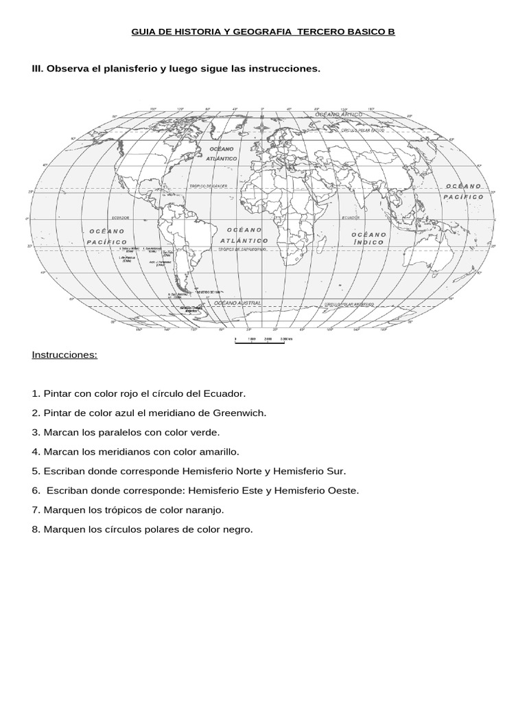 GUIA Planisferio Mapa | PDF
