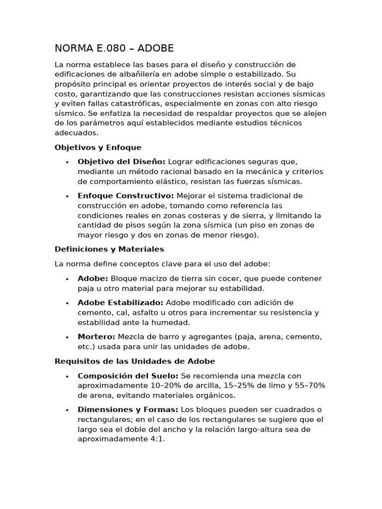 NORMA 080 y 090 | PDF | Acero | Albañilería