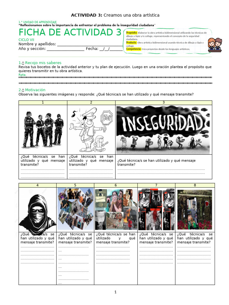 Cvii Uda1 Act3 Ficha de Actividad 3 | PDF | Cognición | Aprendizaje