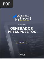 Workbook de La Inmersión - Daxus Latam | PDF | Python (lenguaje de programación) | Tipo de datos