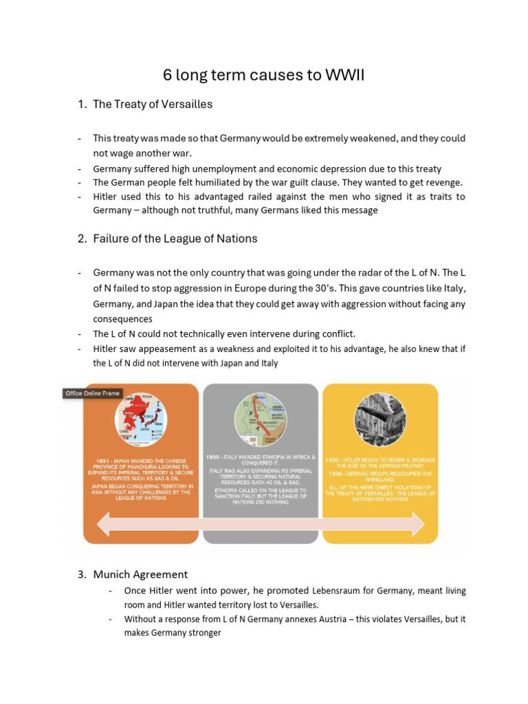 Causes of WWII: Key Factors Explained | PDF | Nazi Germany | Adolf Hitler