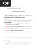 The Structure of Our Government | PDF | Separation Of Powers | Legislature