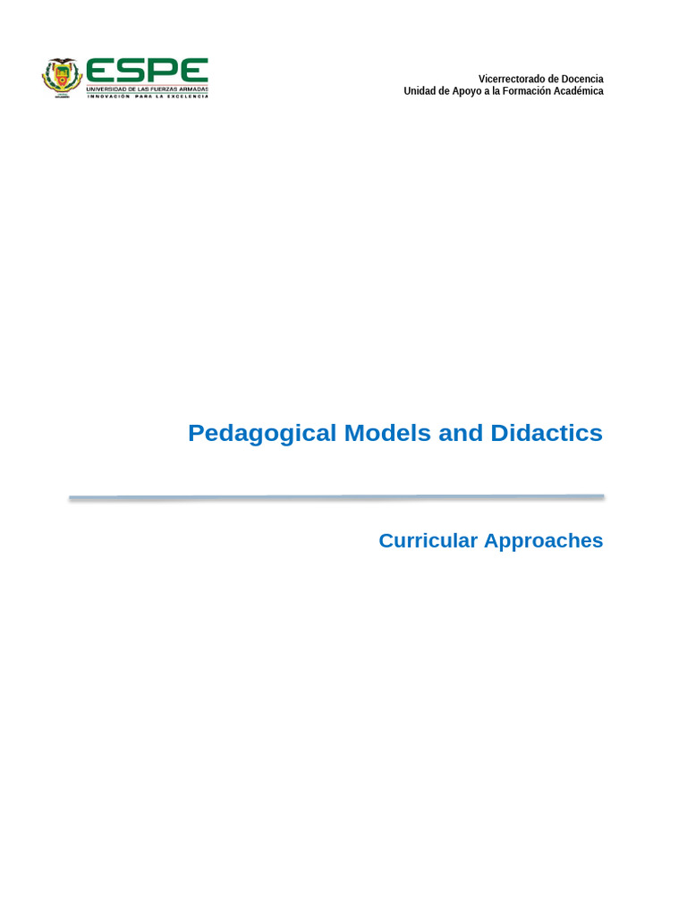THEME 2 - Curricular - Approaches - Ok | PDF | Curriculum | Evaluation