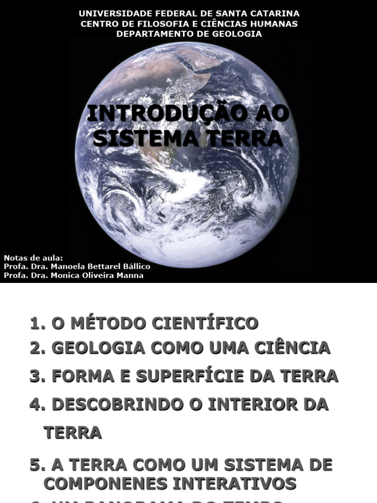 Introdução à Geologia e Sistema Terra | PDF | Terra | Science