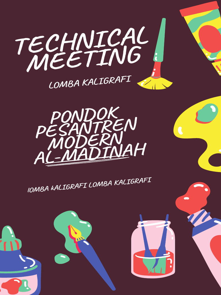 Technical Meeting Lomba Kaligrafi | PDF