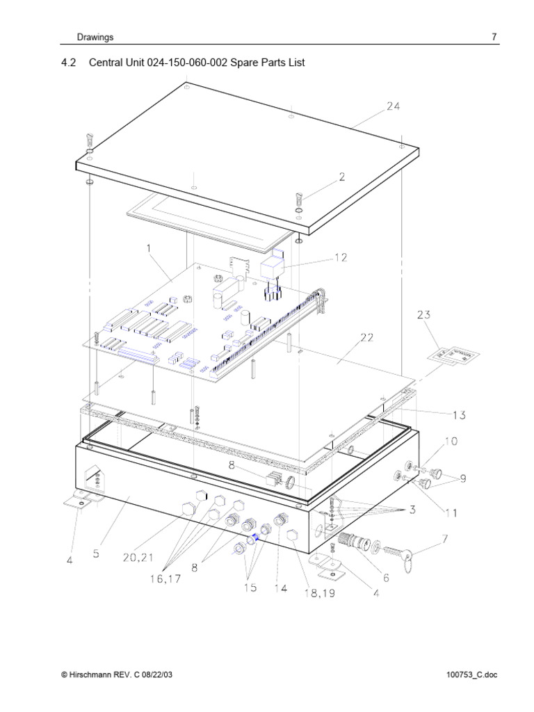 024-150-060-002 - Spare Parts Drawing | PDF