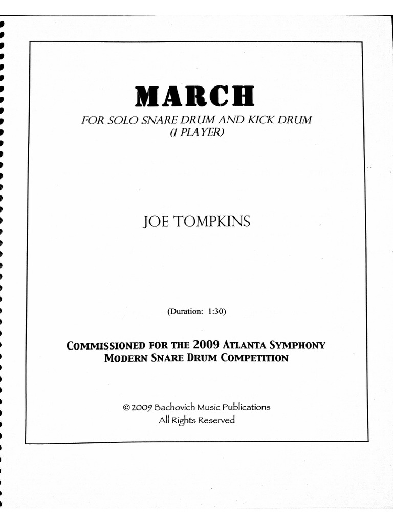 Tompkins March | PDF