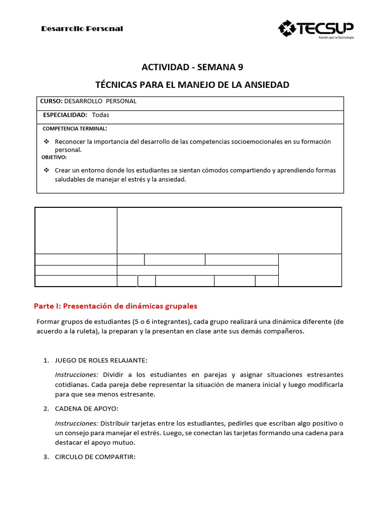 Actividad Sem 9 - Ansiedad1 | PDF | Creatividad | Ansiedad