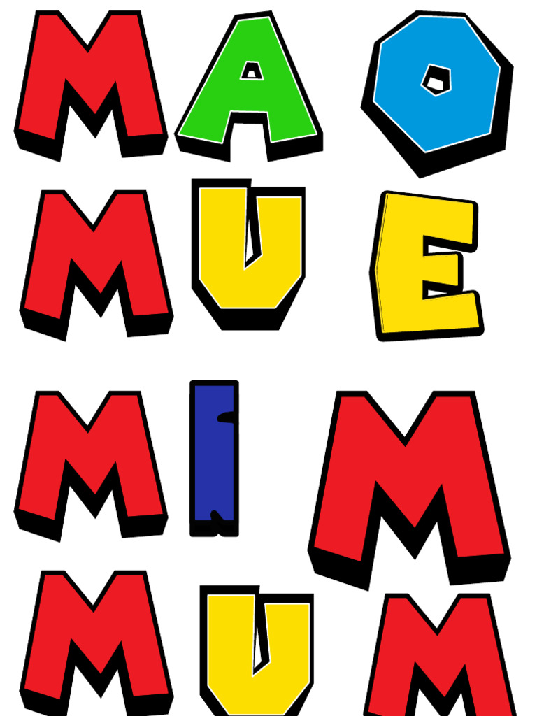 Letras Super Mario | PDF