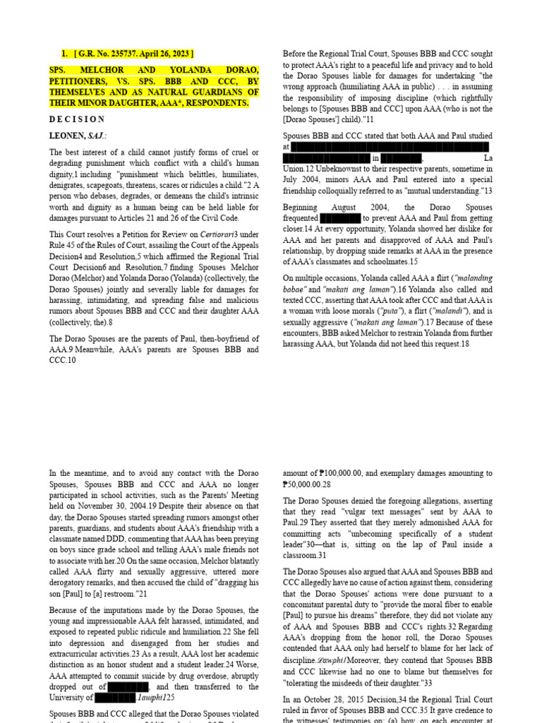 Fulltext Cases 1 Civpro | PDF | Child Abuse | Witness