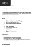 Gypsum Board Partition Installation Guide | PDF | Drywall | Framing ...