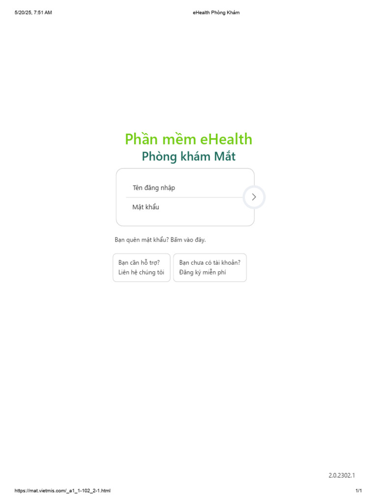Ehealth Phòng Khám | PDF