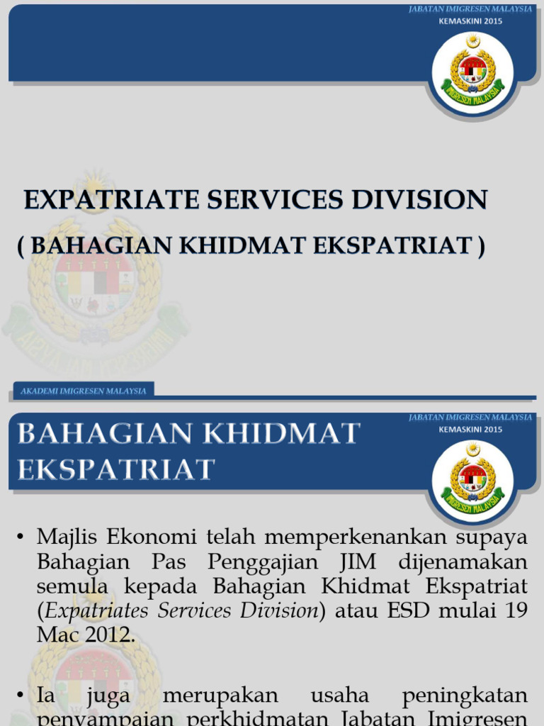 Expatriate Services Division | PDF