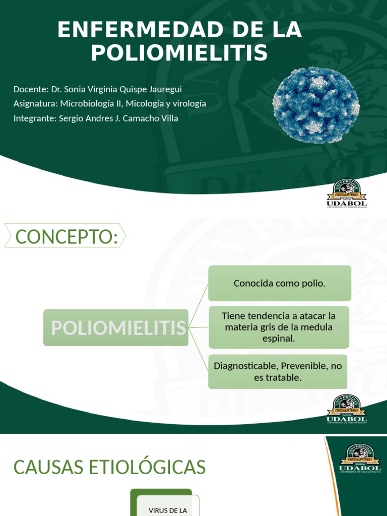 Virus Poliomielitis | PDF | Enfermedades animales | Virología