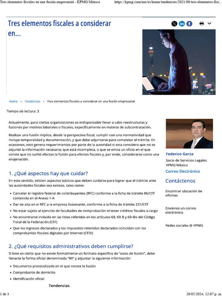 Tres Elementos CFF | PDF