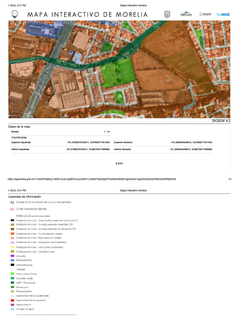 Mapa Interactivo Morelia Fernando | PDF