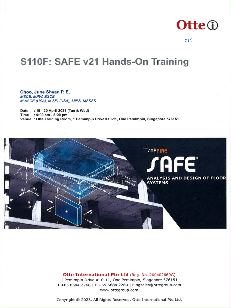 S110F - SAFE v21 Hands-On Training | PDF