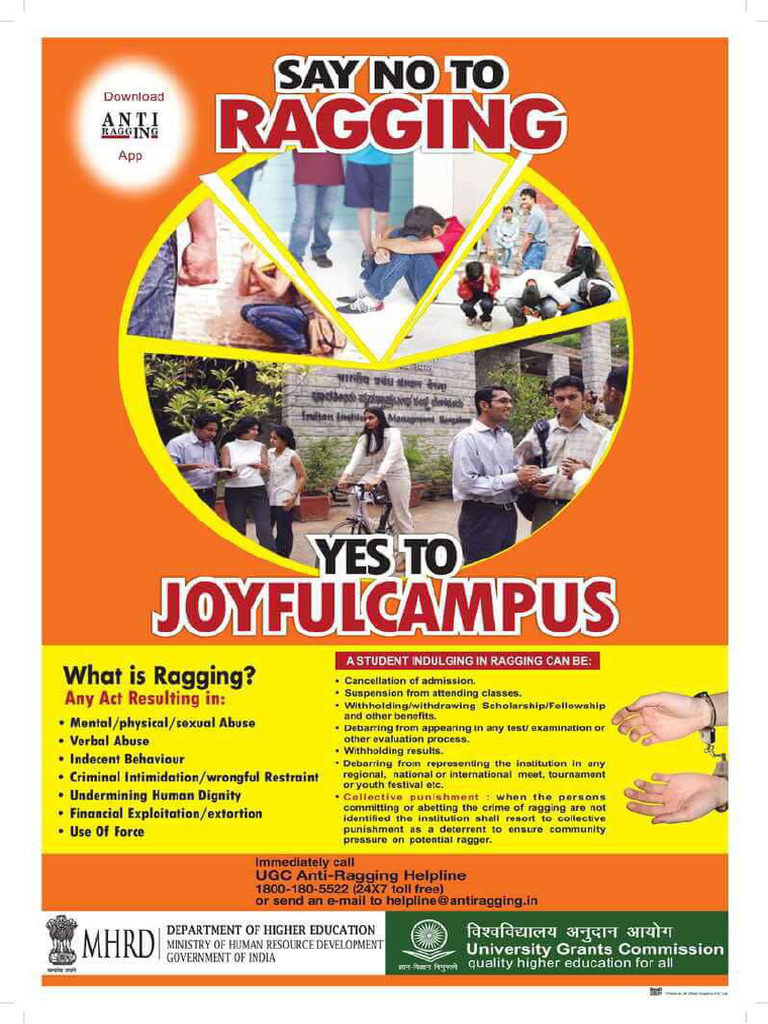 Anti-Ragging POSTER | PDF