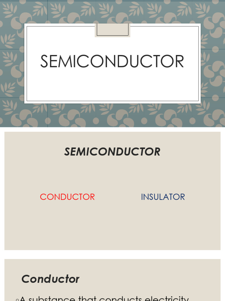 SEMICONDUCTOR | PDF