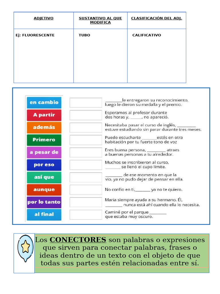 Plantilla Conectores 2 | PDF