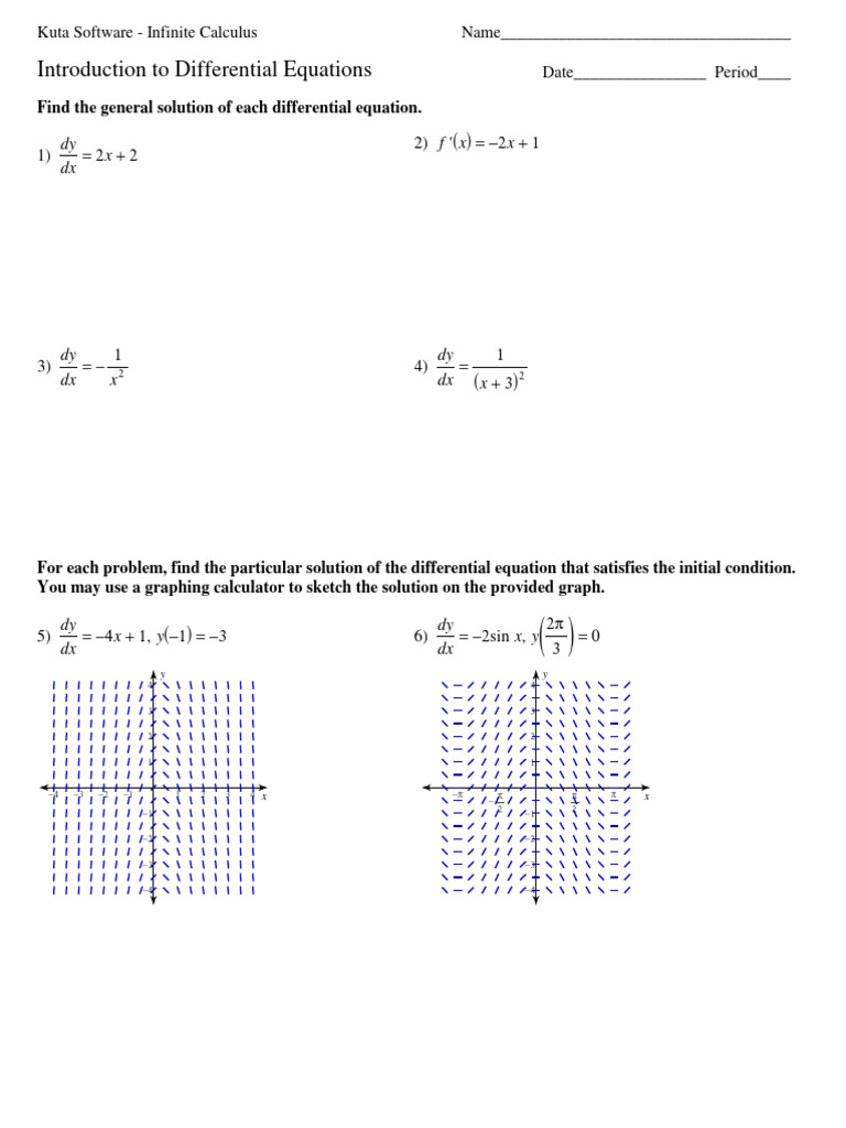 08 - Intro Differential Equations | PDF | Calculus | Applied Mathematics