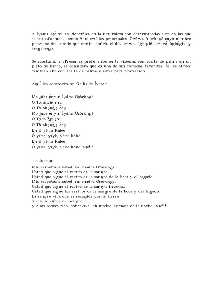 Iyami Osoronga | PDF