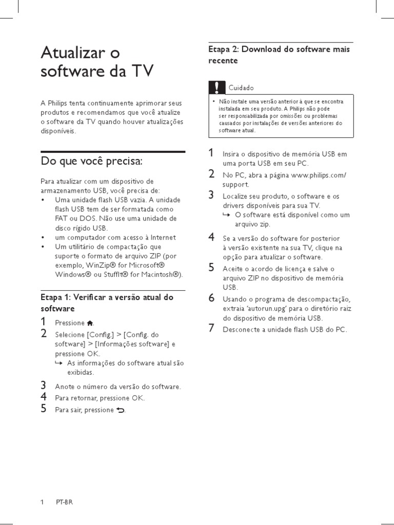 TV Led Philips 32pfl5606d 78 Fin BRP | PDF | Memória Flash | USB