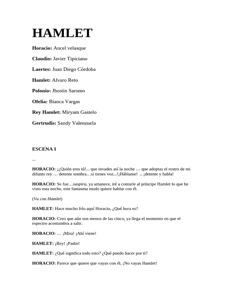 Hamlet | PDF | Aldea