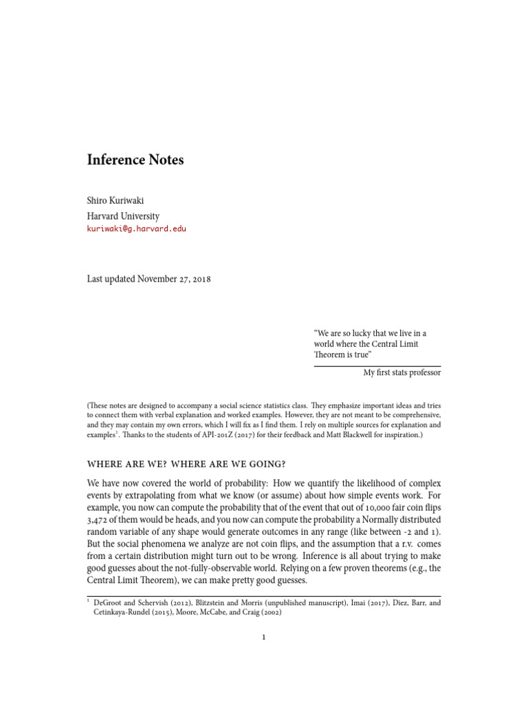 02_inference | PDF | Estimator | Variance