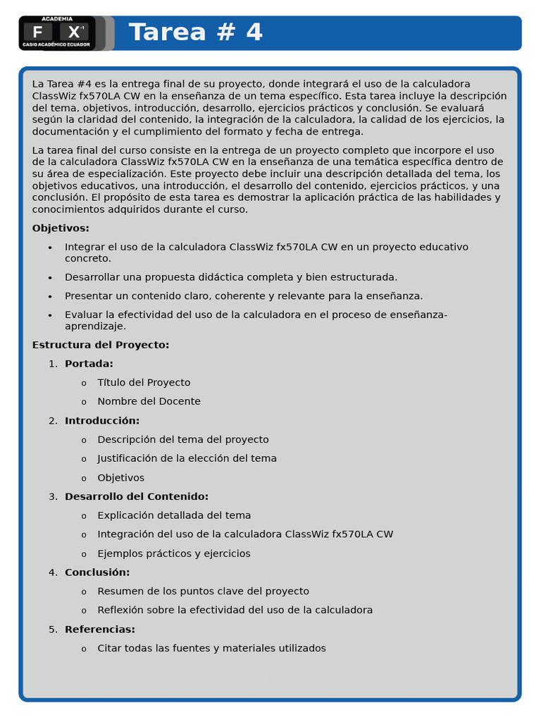 Tarea # 4 - Instructivo(4) | PDF