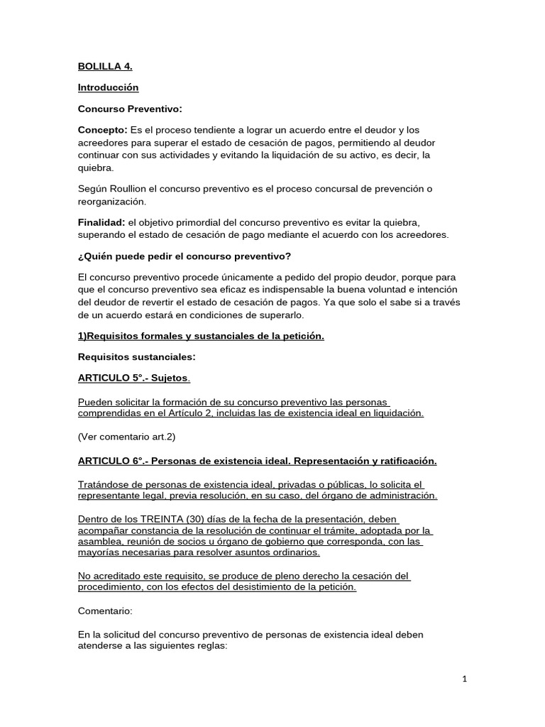 Bolilla 4 Cyq | PDF | Bancarrota | Liquidación