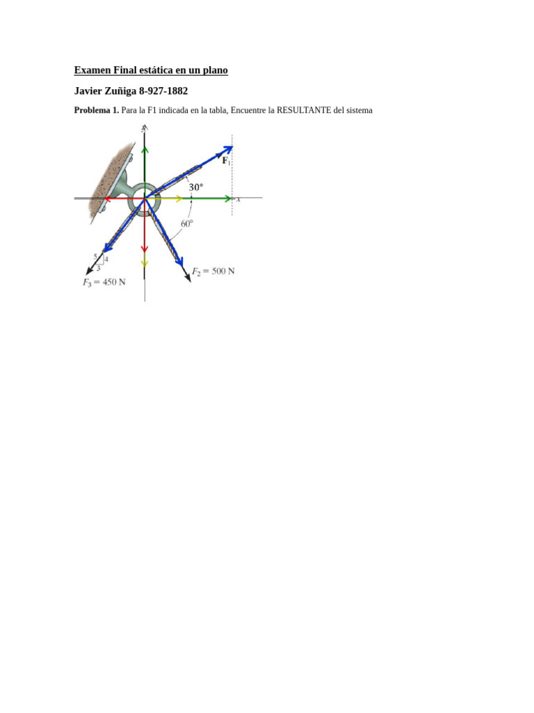 Estatica Examen Final | PDF