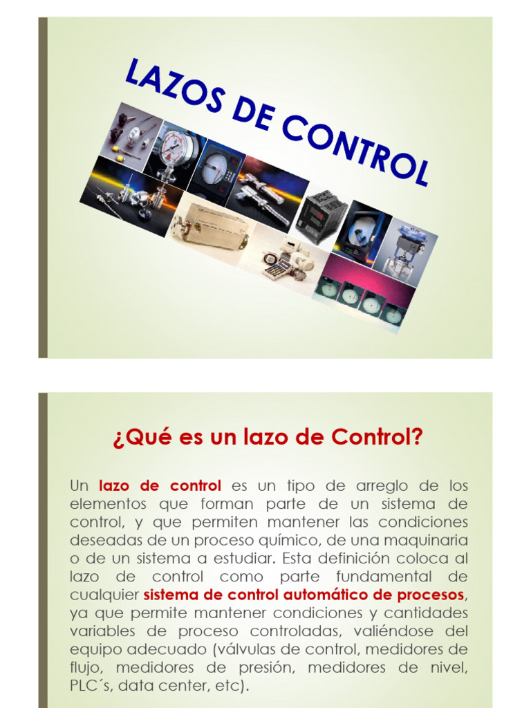 Lazos de Control | PDF | Sistema de control | Medición