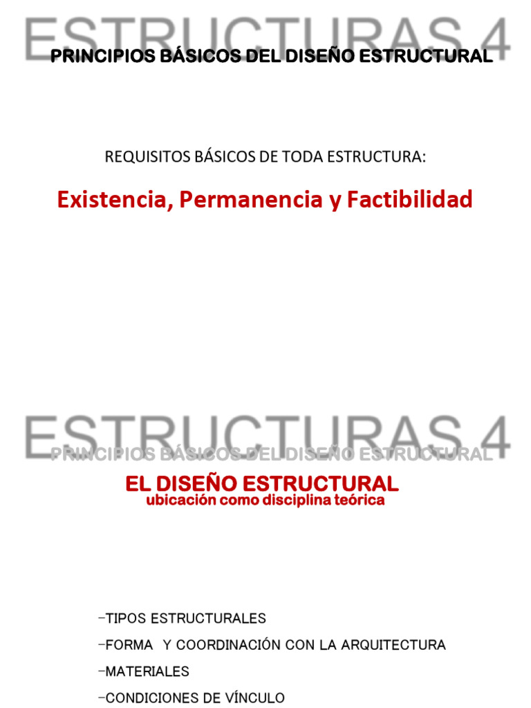 Principios del Diseño Estructural | PDF | Diseño | Arquitecto