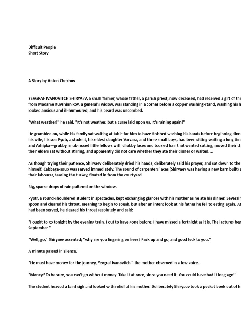 Difficult People | PDF