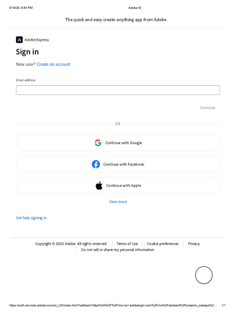 Adobe ID Sign-In Instructions | PDF