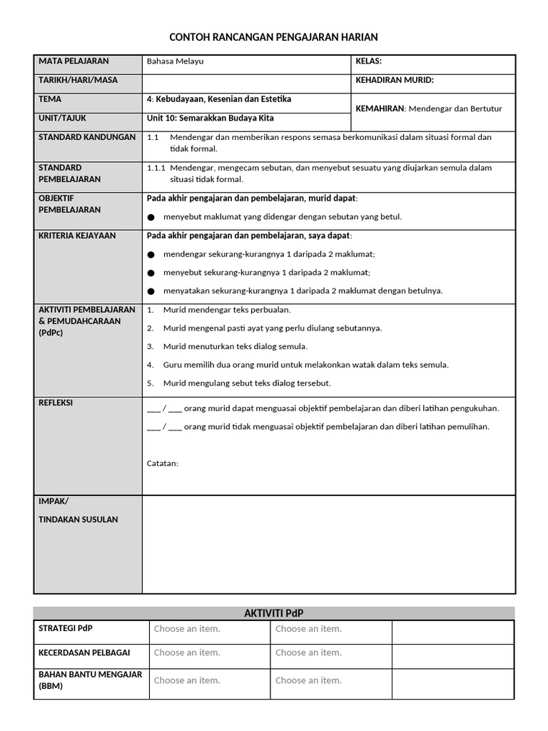 Tahun 4 Tema 4 (Unit 10 - Unit 12) | PDF