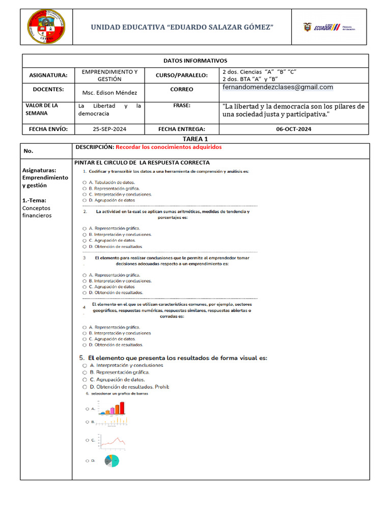 Tercero Refuerzo ACT 1 | PDF