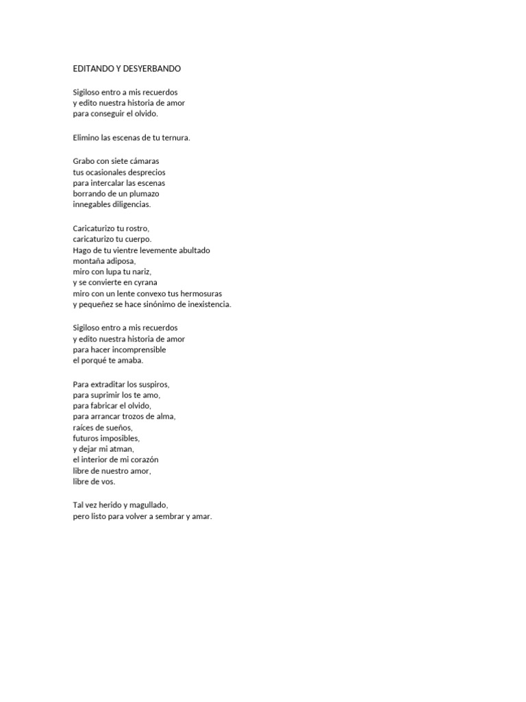 Editando y Desyerbando | PDF