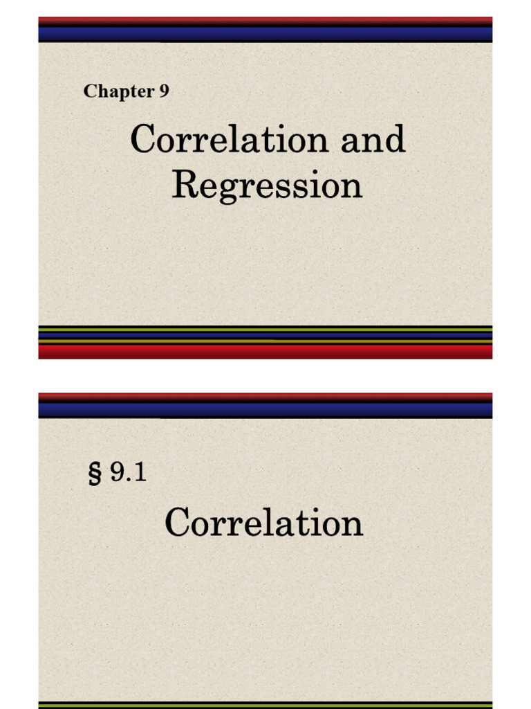 Correlation and Regression | PDF | Student's T Test | Statistical ...