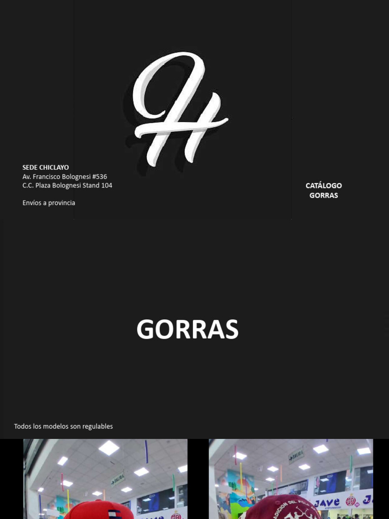 Catálogo Gorras | PDF