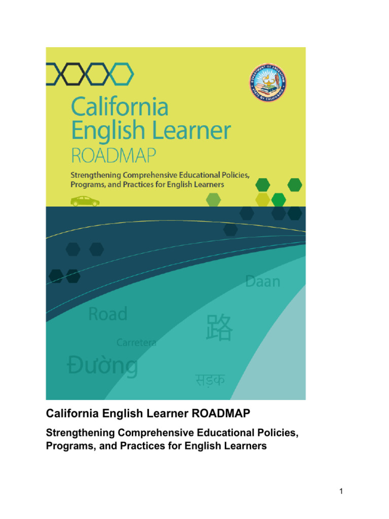 CA EL Roadmap English | PDF | English As A Second Or Foreign Language ...