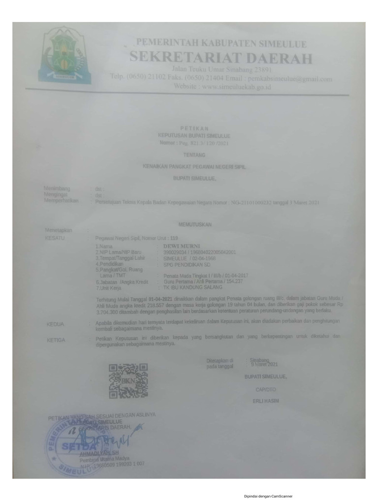 SK Golongan Dewi Murni | PDF